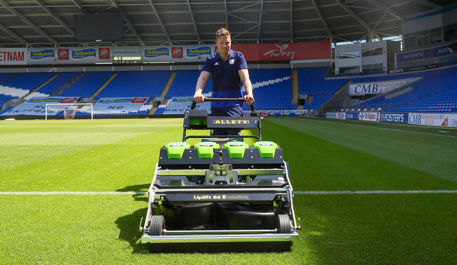 Meet Liam James - Cardiff City Football Club's Grounds Manager – ALLETT Pro