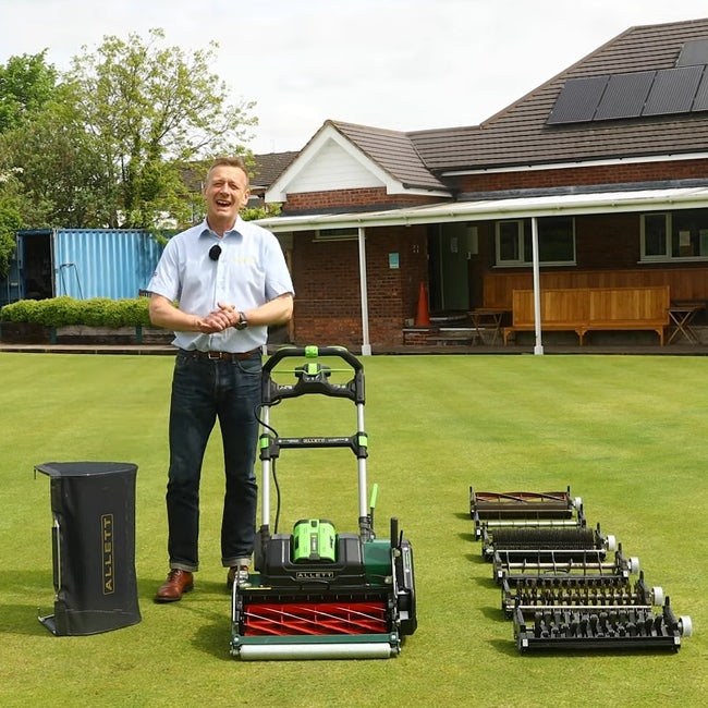 Allett Stirling 43 (17'') Battery Cylinder Mower – ALLETT Pro